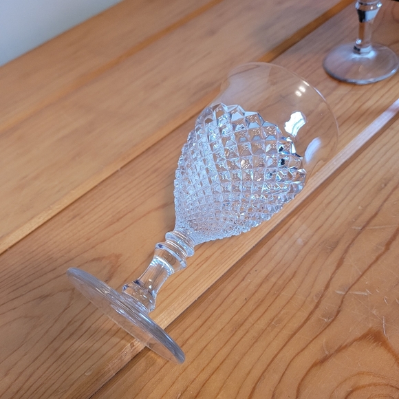 Anchor Hocking Dining Water Goblet 93s Anchor Hocking Miss America Diamond Clear Depression